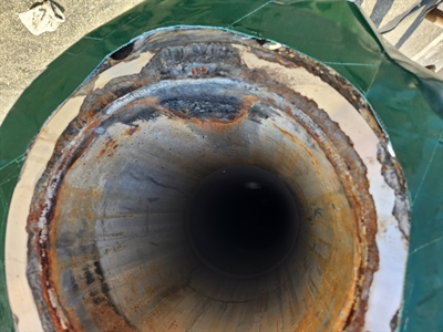Flange Face Forming Technique Restores Damaged Sand Filter Flange